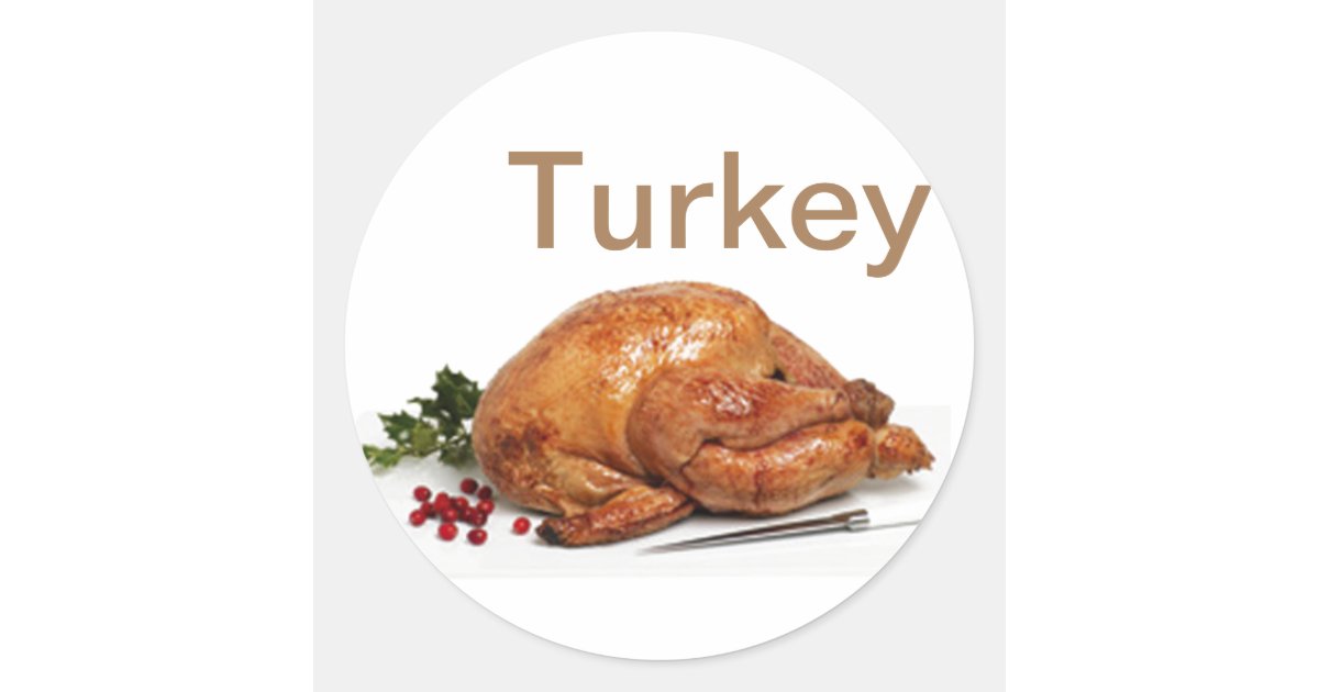Turkey Freezer Bag Stickers | Zazzle