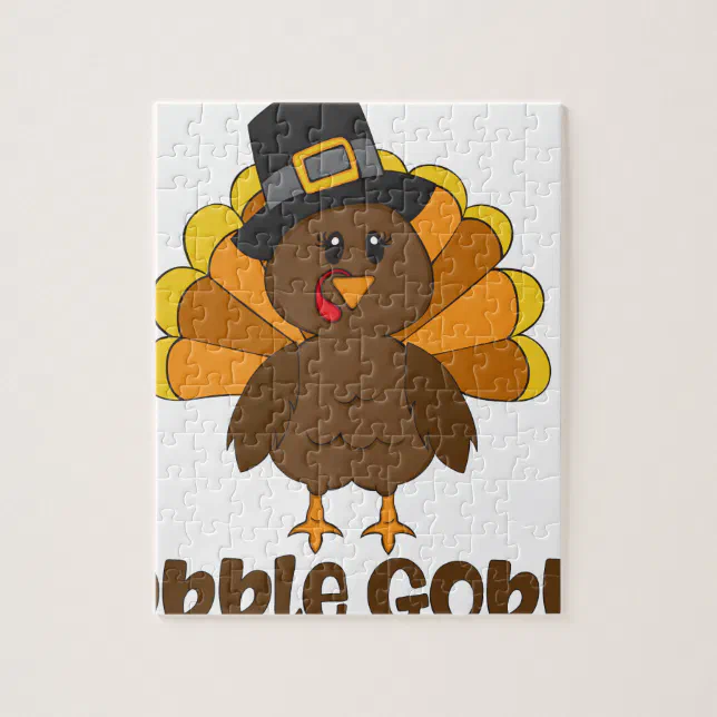 Turkey Gobble Gobble Jigsaw Puzzle | Zazzle