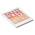 Turkey Gravy Beans and Rolls Funny Thanksgiving Notepad | Zazzle