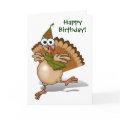 Turkey Happy Birthday Card | Zazzle