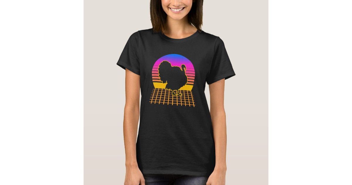 Turkey Hunting Turkey Hunter Retro Vintage 80s 90s T-Shirt | Zazzle