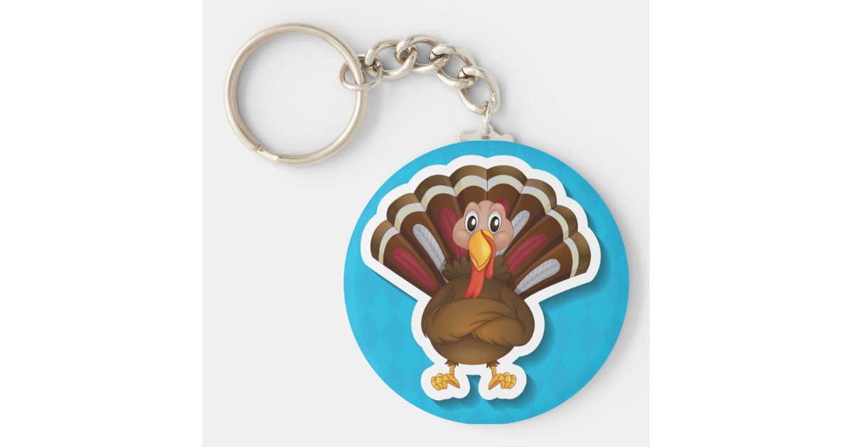 Turkey Keychain | Zazzle.com