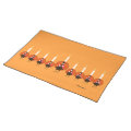 Turkey Menorah Thanksgivukkah Placemat | Zazzle