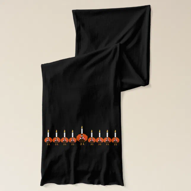Turkey Menorah Thanksgivukkah Scarf | Zazzle