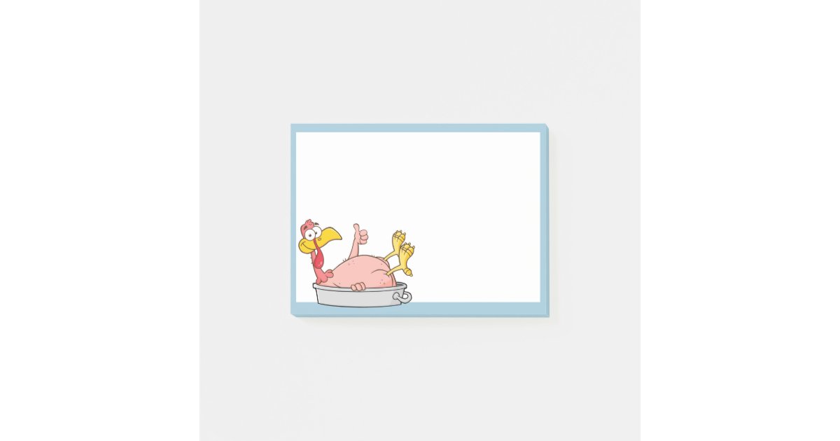 Turkey Prepped for Dinner Post-it Notes | Zazzle
