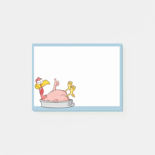 Turkey Prepped for Dinner Post-it Notes | Zazzle