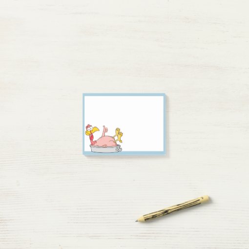 Turkey Prepped for Dinner Post-it Notes | Zazzle