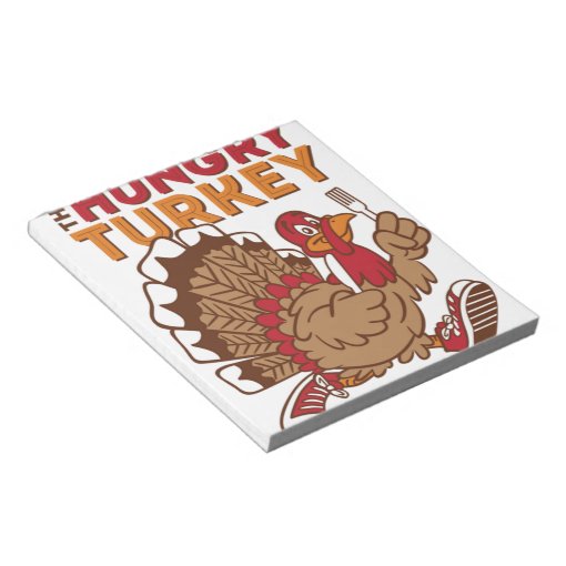 turkey thanksgiving notepad | Zazzle