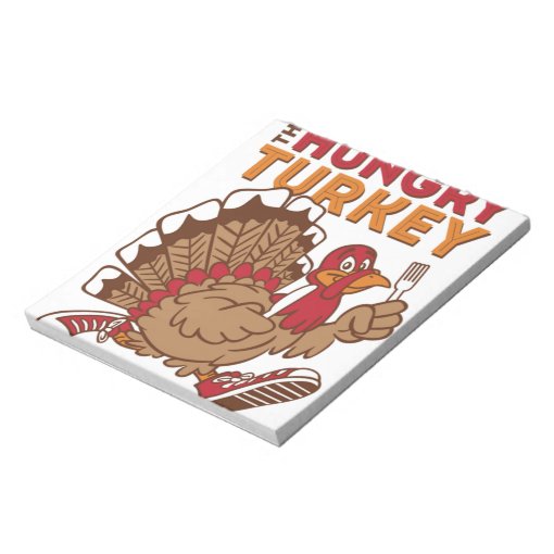 turkey thanksgiving notepad | Zazzle