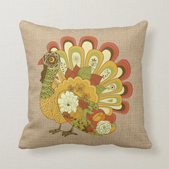 Turkey Thanksgiving Pillow | Zazzle.com