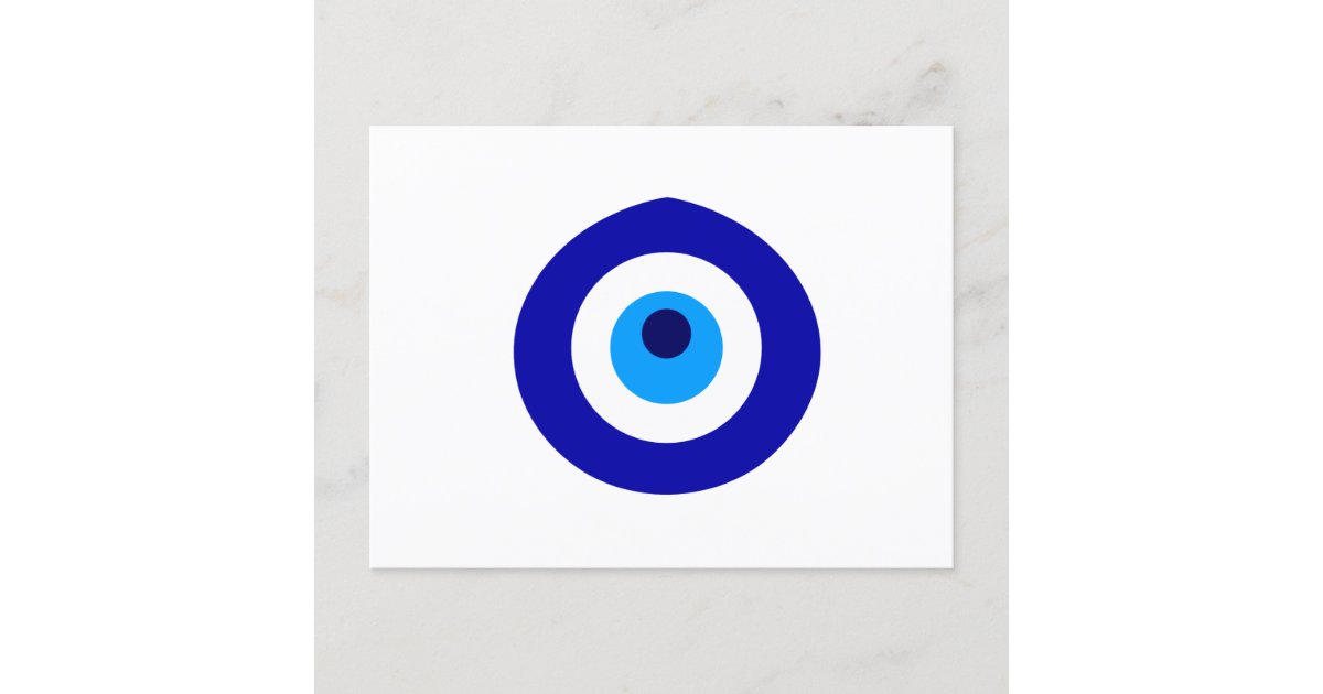 Turkish amulet called Nazar Invitation Postcard | Zazzle