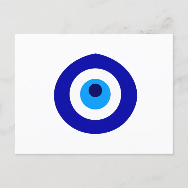 Turkish amulet called Nazar Invitation Postcard | Zazzle