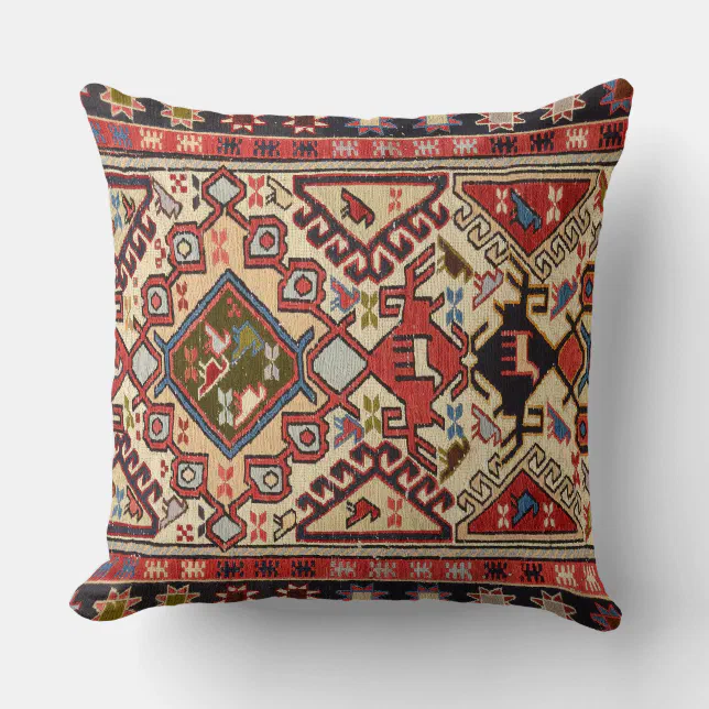 Turkish Carpet #1 Throw Pillow | Zazzle