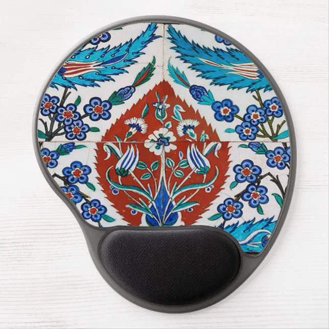 Turkish Ceramic Floral Gel Mouse Pad | Zazzle