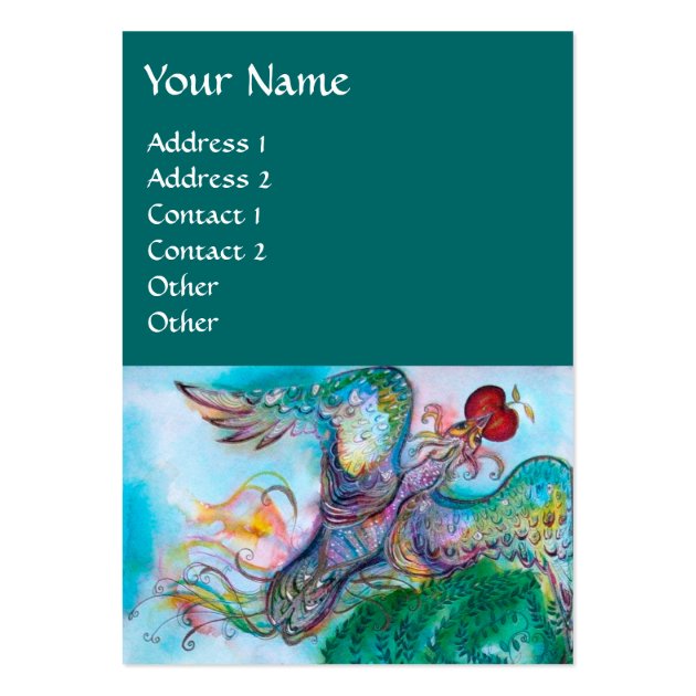 TURKISH FAIRY TALE / PHOENIX WITH APPLE BUSINESS CARD TEMPLATES