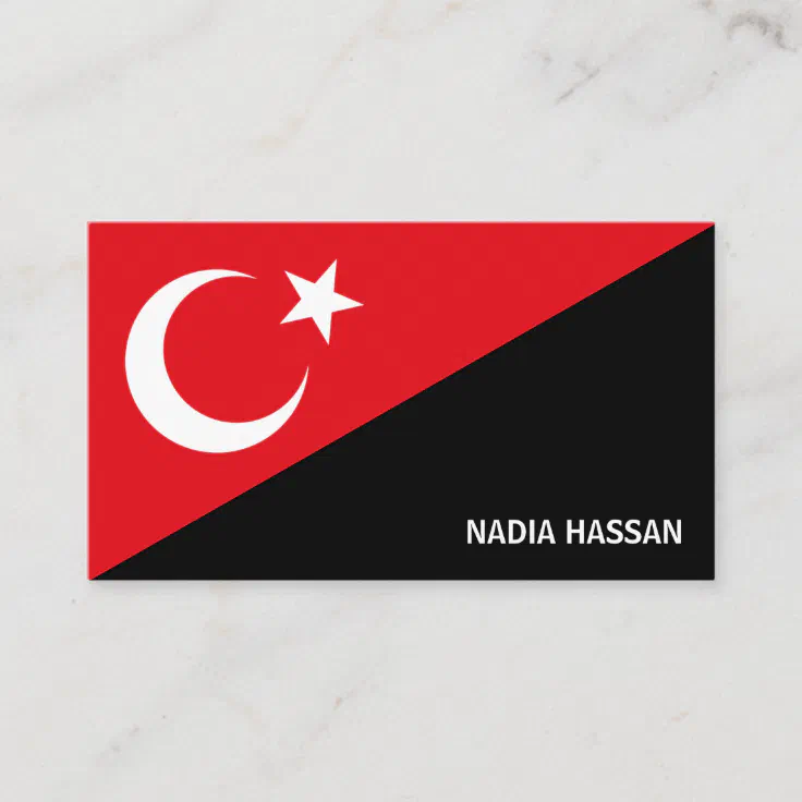 Turkish Flag Design, Flag of Turkey Business Card | Zazzle