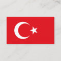Turkish Flag, Flag of Turkey Business Card | Zazzle