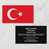 Turkish Flag, Flag of Turkey Business Card | Zazzle