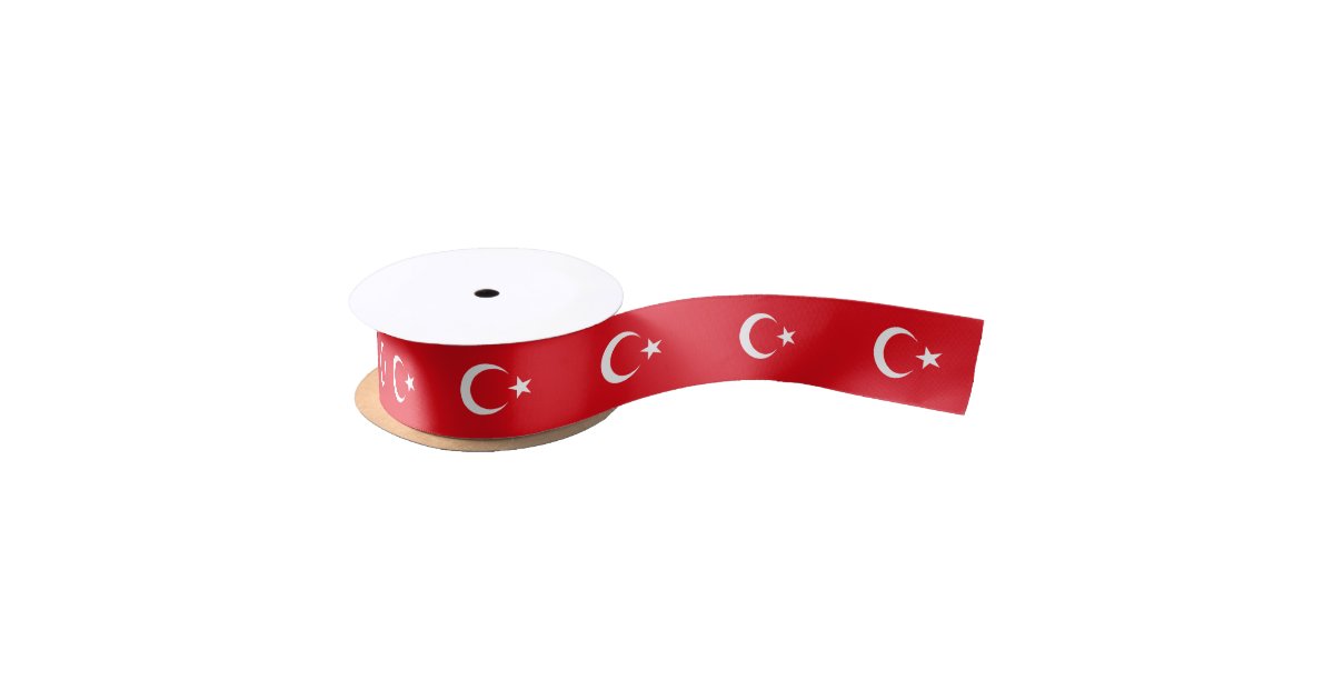 Turkish flag ribbon | Zazzle