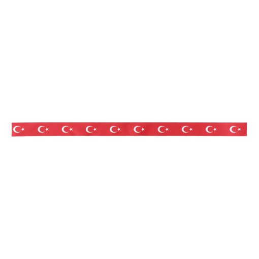 Turkish flag ribbon | Zazzle