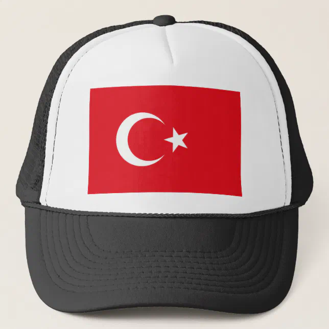 Turkish Flag Trucker Hat | Zazzle
