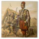 Turkish foot soldiers in the Ottoman army, pub. by Tile | Zazzle