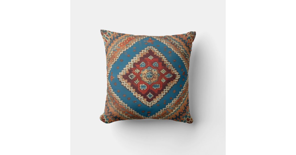 Turkish Popular Beautiful Old Pattern Collection Throw Pillow | Zazzle