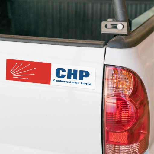 Turkish Repuplican Party CHP Bumper Sticker | Zazzle