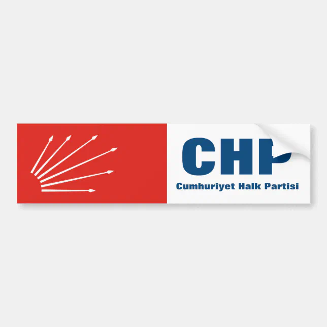Turkish Repuplican Party CHP Bumper Sticker | Zazzle