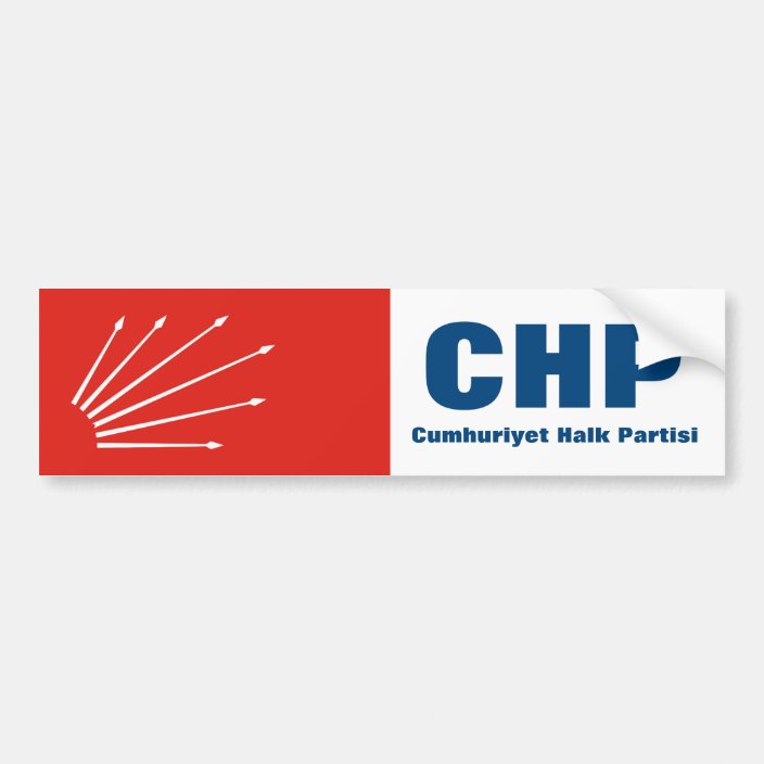 Turkish Repuplican Party CHP Bumper Sticker | Zazzle.com