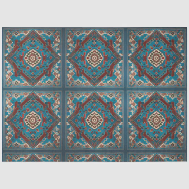 Turkish Trendy Beautiful Old Pattern Collection Tissue Paper | Zazzle