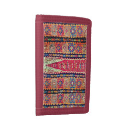 Turkish Vintage Kilim Prayer Rug Design Trifold Wallet | Zazzle