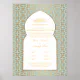 Turkuaz with Gold nikkah certificate Poster | Zazzle