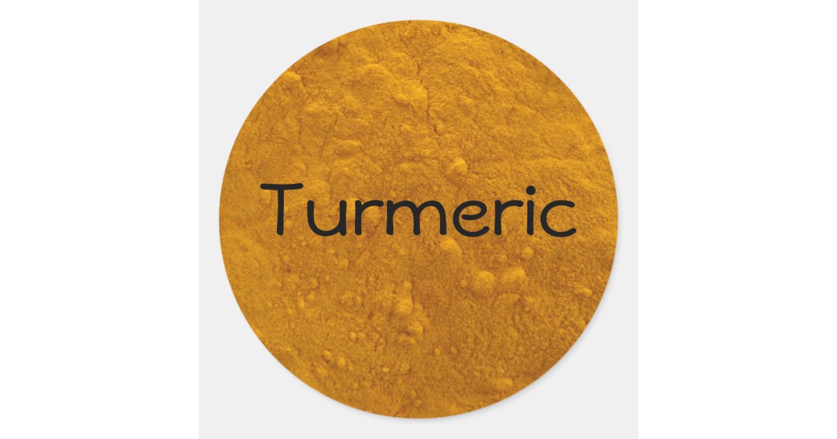 Turmeric Photo Classic Round Sticker | Zazzle