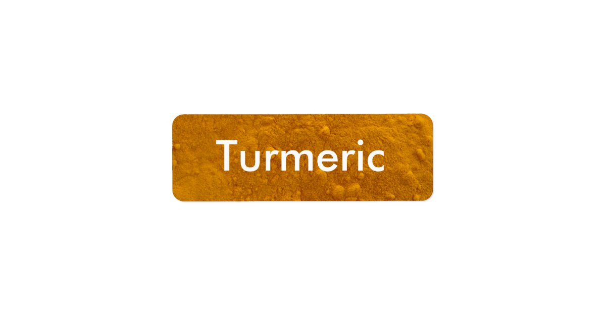 Turmeric Spice Jar Labels | Zazzle