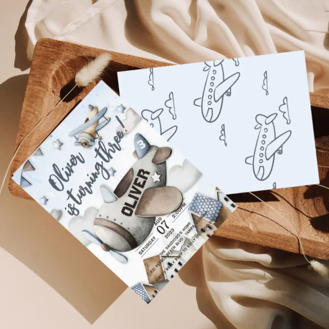 Turn 3 Kids Birthday Invitation | Zazzle
