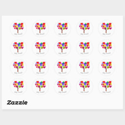Turn Your Child's ArtWork or Drawing Into A Classic Round Sticker | Zazzle