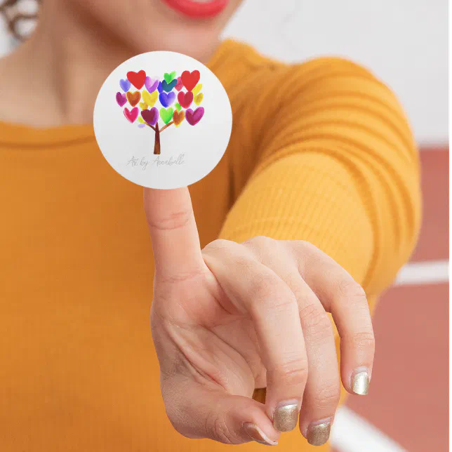 Turn Your Child's ArtWork or Drawing Into A Classic Round Sticker | Zazzle