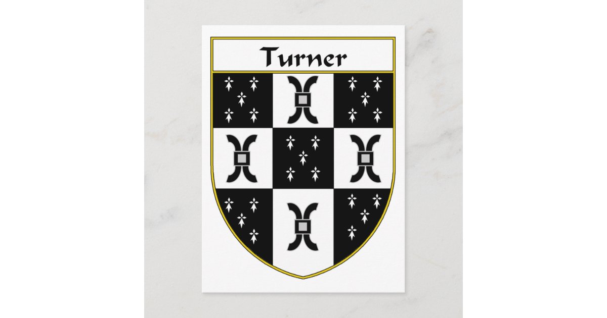 Turner Coat of Arms/Family Crest Postcard | Zazzle