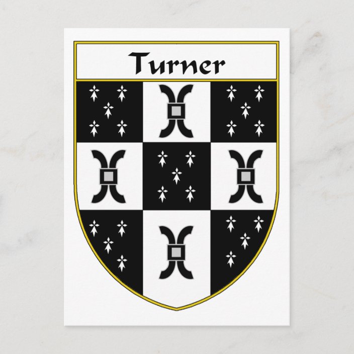 Turner Coat of Arms/Family Crest Postcard | Zazzle.com