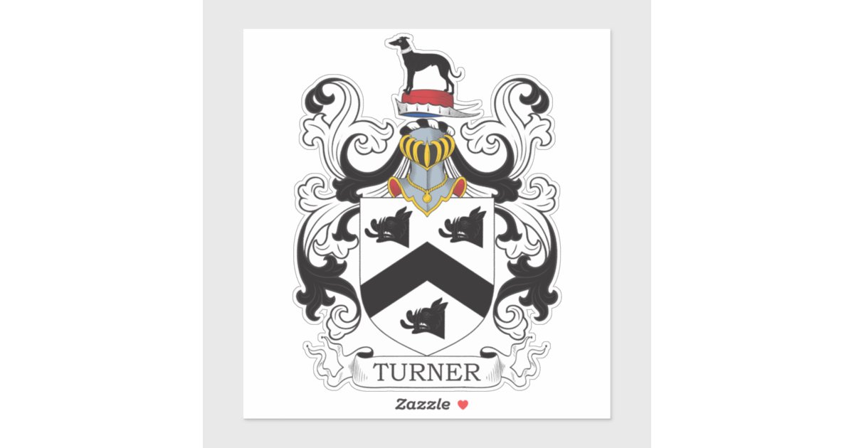 Turner Coat of Arms Sticker | Zazzle