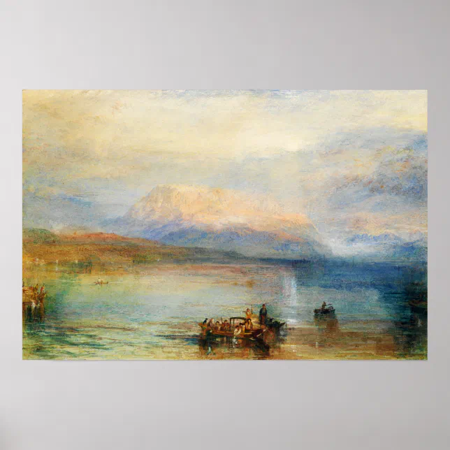 Turner - Red Rigi Poster | Zazzle
