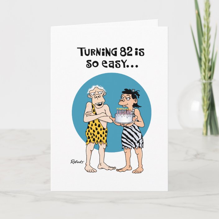 Turning 82 Birthday Greeting Card | Zazzle.com