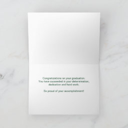 Turning Green Ceremony Congratulations with Stars Card | Zazzle