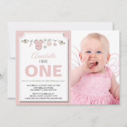 Turning One Birthday Invitation | Zazzle