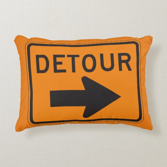 Turning Sign Cushion | Zazzle.com