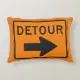 Turning Sign Cushion | Zazzle
