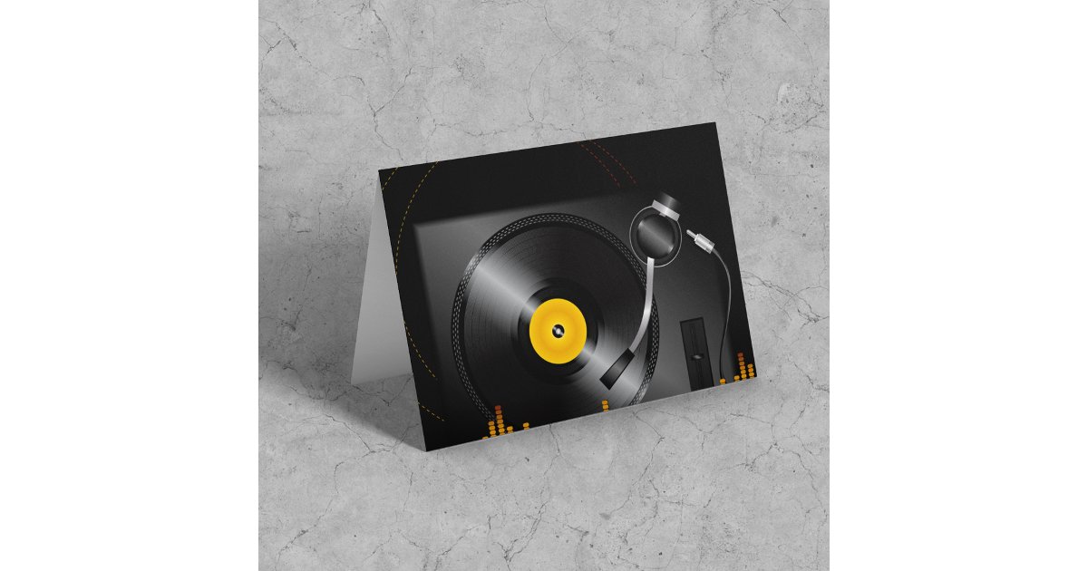 Turntable Greeting Cards | Zazzle