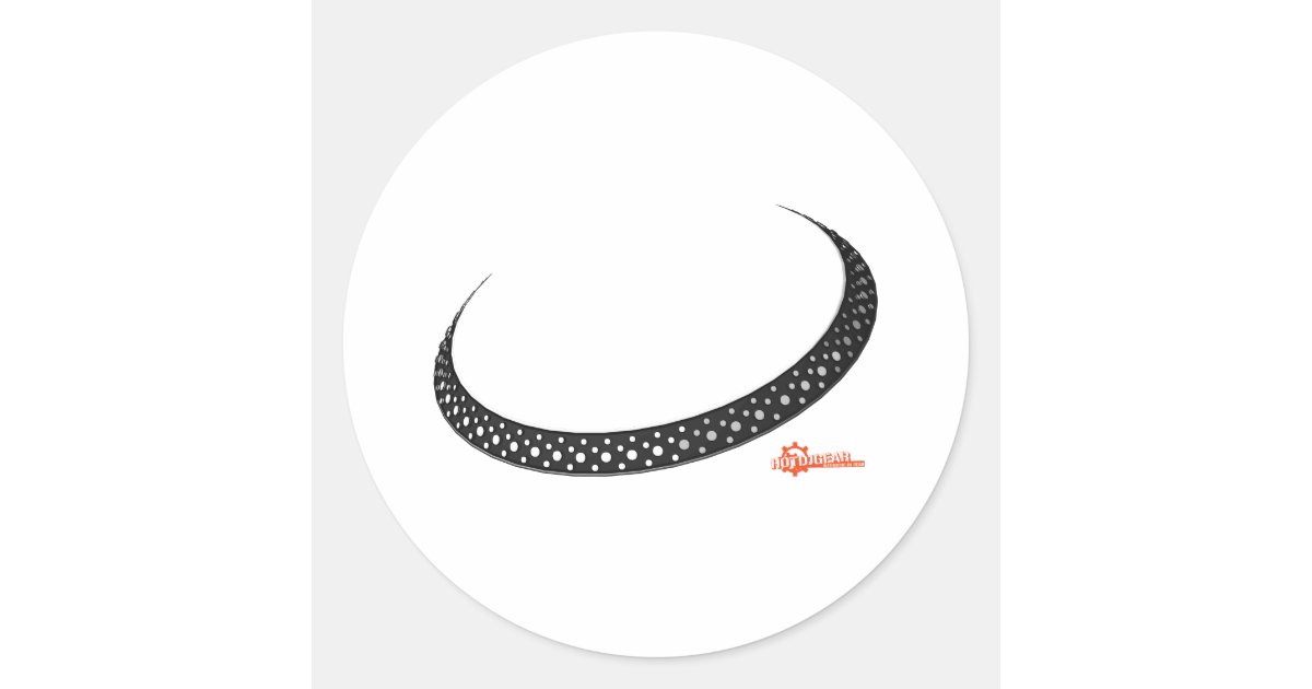 Turntable Platter - DJ Djing Disc Jockey Music Classic Round Sticker ...