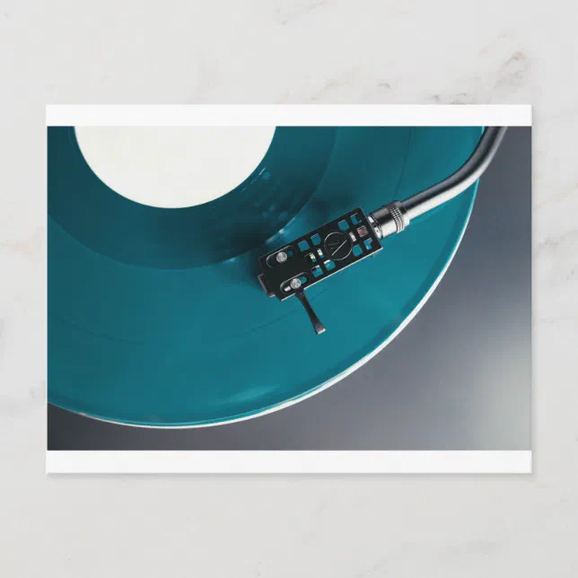 Turntable Vinyl Record Album Music Postcard | Zazzle